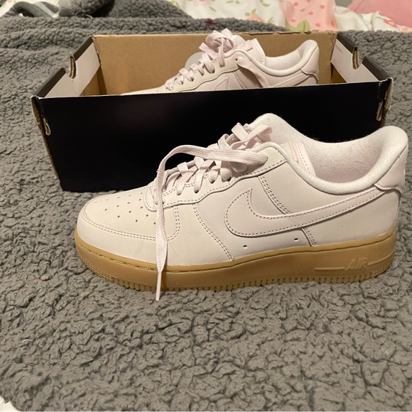 Nike | Shoes | Nike Air Force Low In Soft Pink With Gum Sole | Poshmark